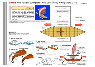 Papercraft Building - Viking Ship