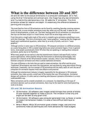 What is the Difference Between 2D and 3D