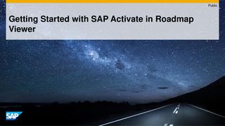 Getting Started With SAP Roadmap Viewer