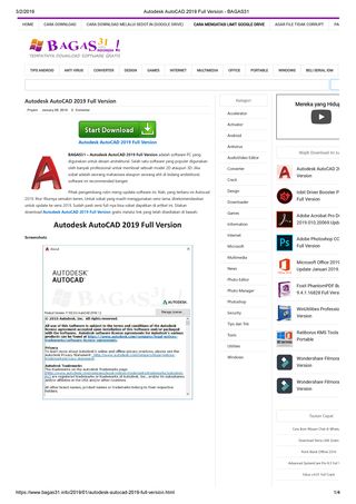 Autodesk AutoCAD 2019 Full Version - BAGAS31
