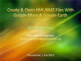 Create & Open KML-KMZ Files With Google Maps & Google Earth