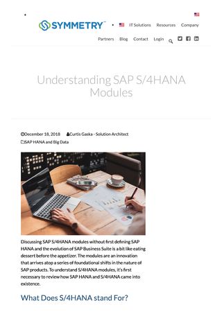 Understanding SAP S_4HANA Modules _ Symmetry Corporation