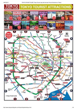TOKYO POCKET GUIDE_ Tokyo Tourist Map With the Best Tourist Attractions ...