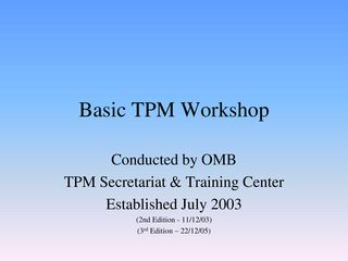 Basic TPM Workshop (Rev1)