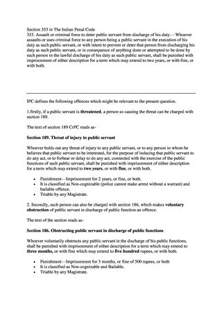 Section 353 in the Indian Penal Code